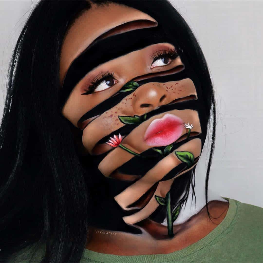 30 Illusion Makeup Looks for Halloween Featuring Cakefacerj - Black ...