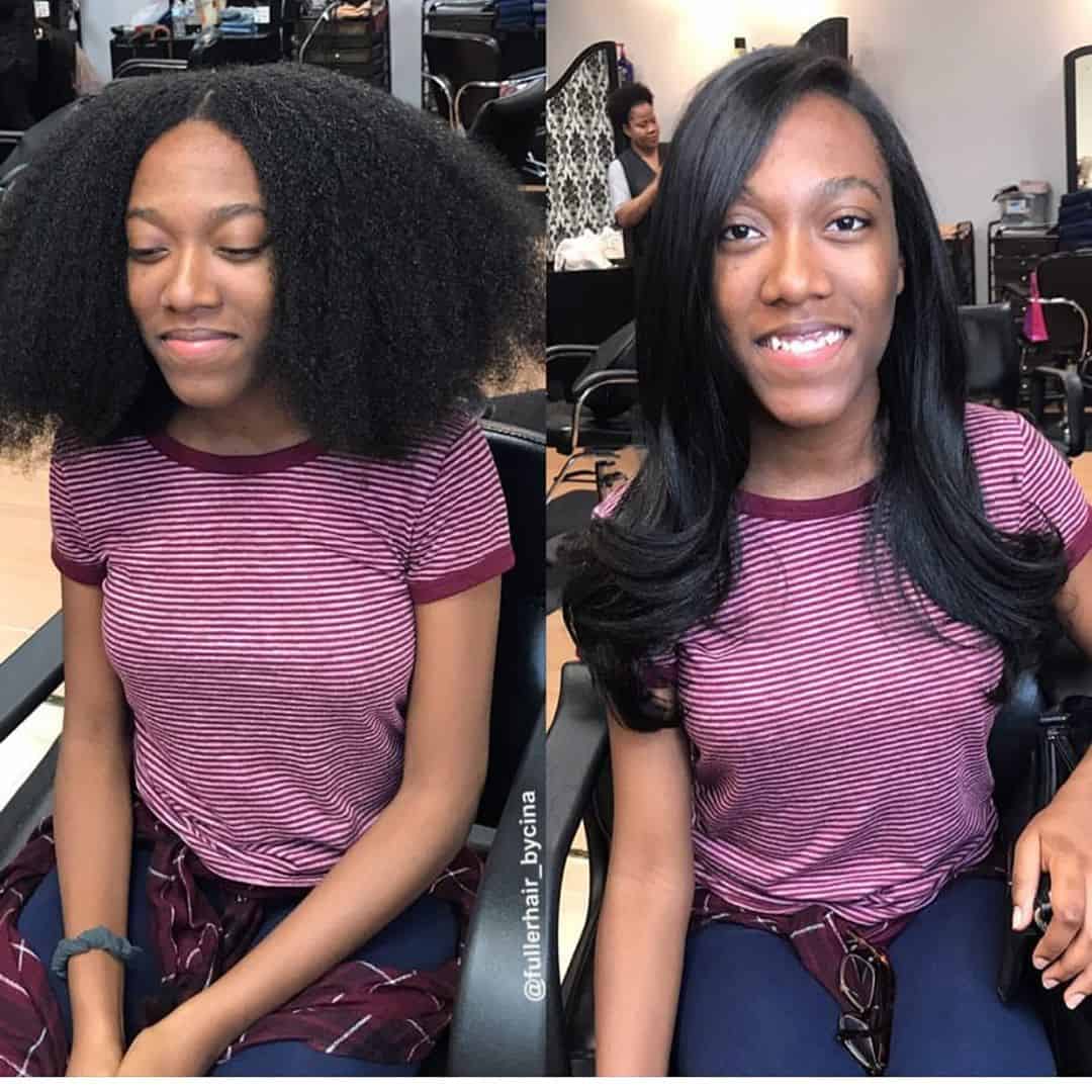 40 Silk Press Results on Different Natural Hair Textures