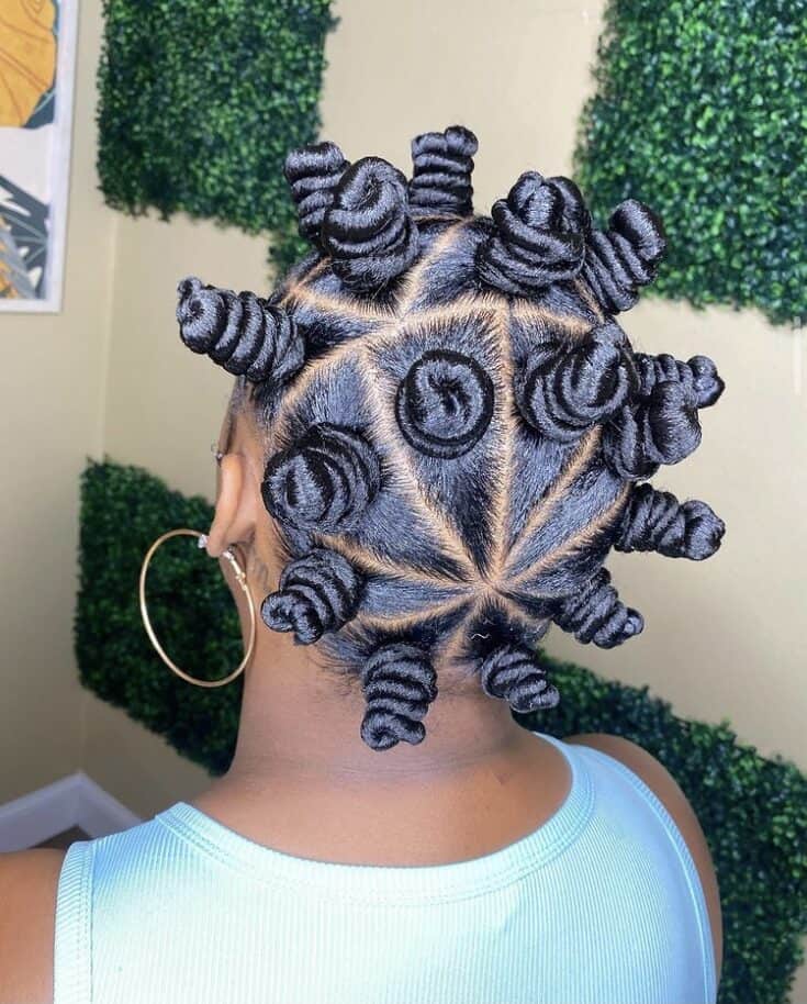 60 Statement Bantu Knots Hairstyles on Natural Hair, Locs & Braids