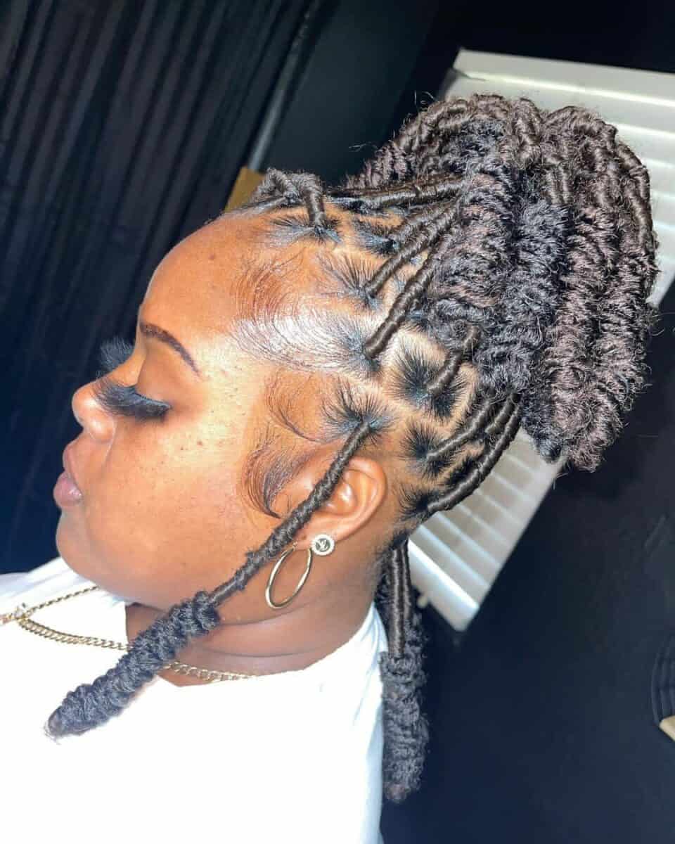 How to loc knots & 30 loc knots hairstyles on soft locs