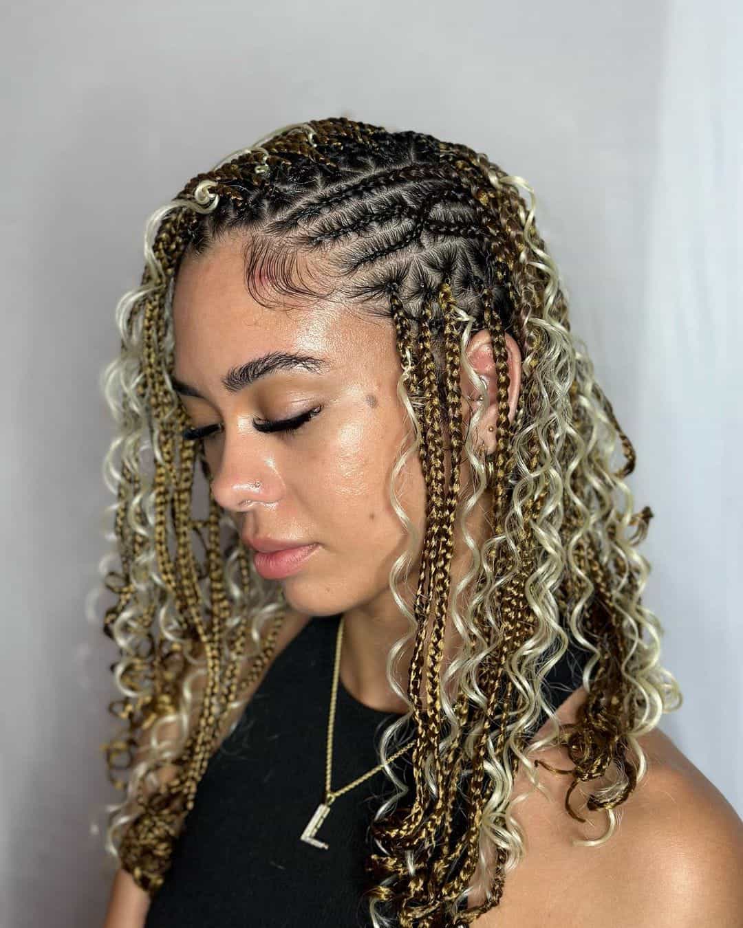 70 Freestyle Flip Over Fulani Braids Hairstyles For 2026