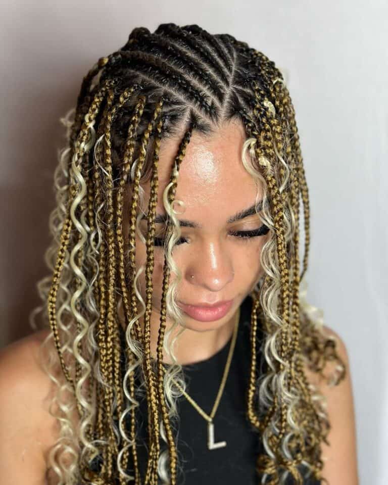 70 Freestyle Flip Over Fulani Braids Hairstyles For 2026