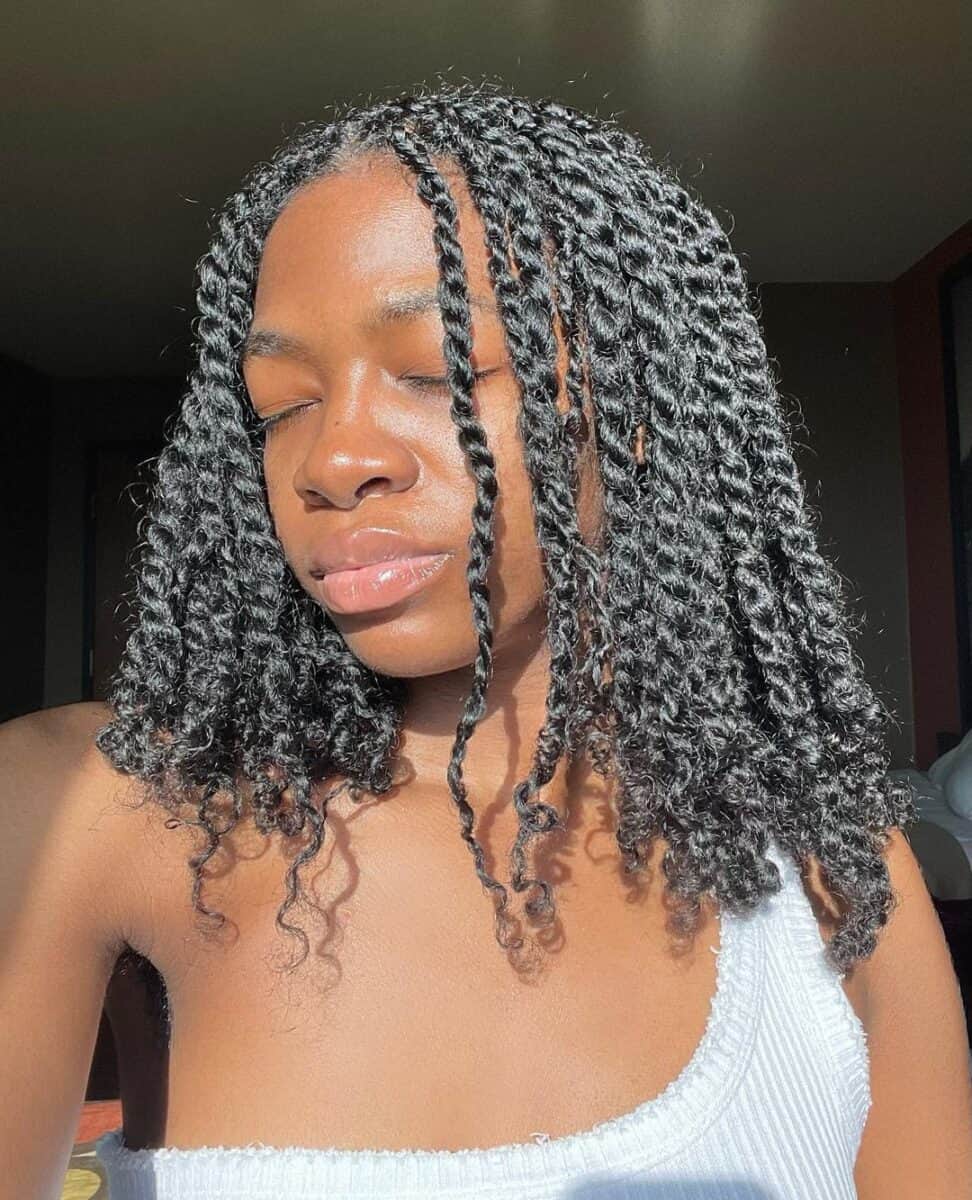 Mini Twists on Natural Hair: A No-Frills, No-Twist Guide For 2025