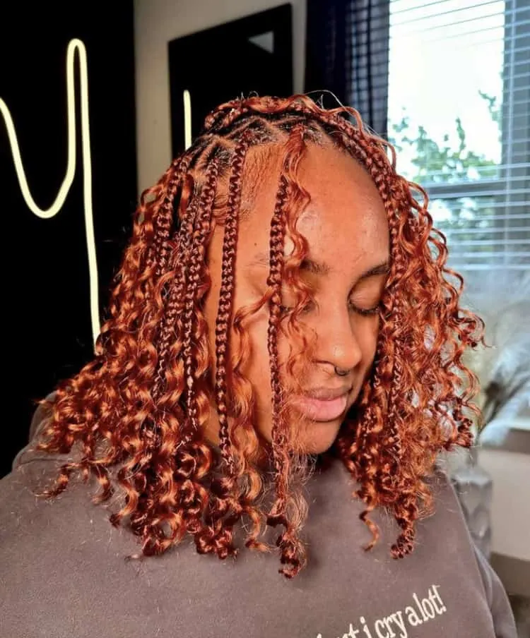 50 Boho Bob Knotless Braids Hairstyles Perfect For Fall