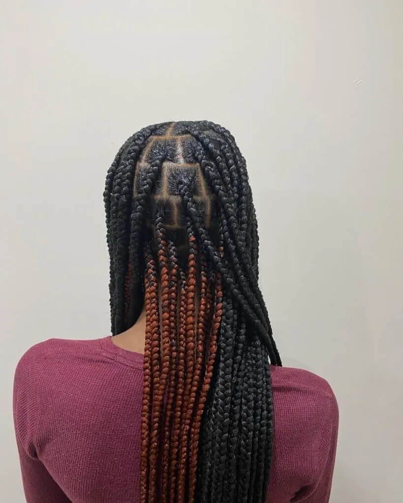 60 Refreshing Peekaboo Braids Ideas For Your Next Braided Look - Black ...